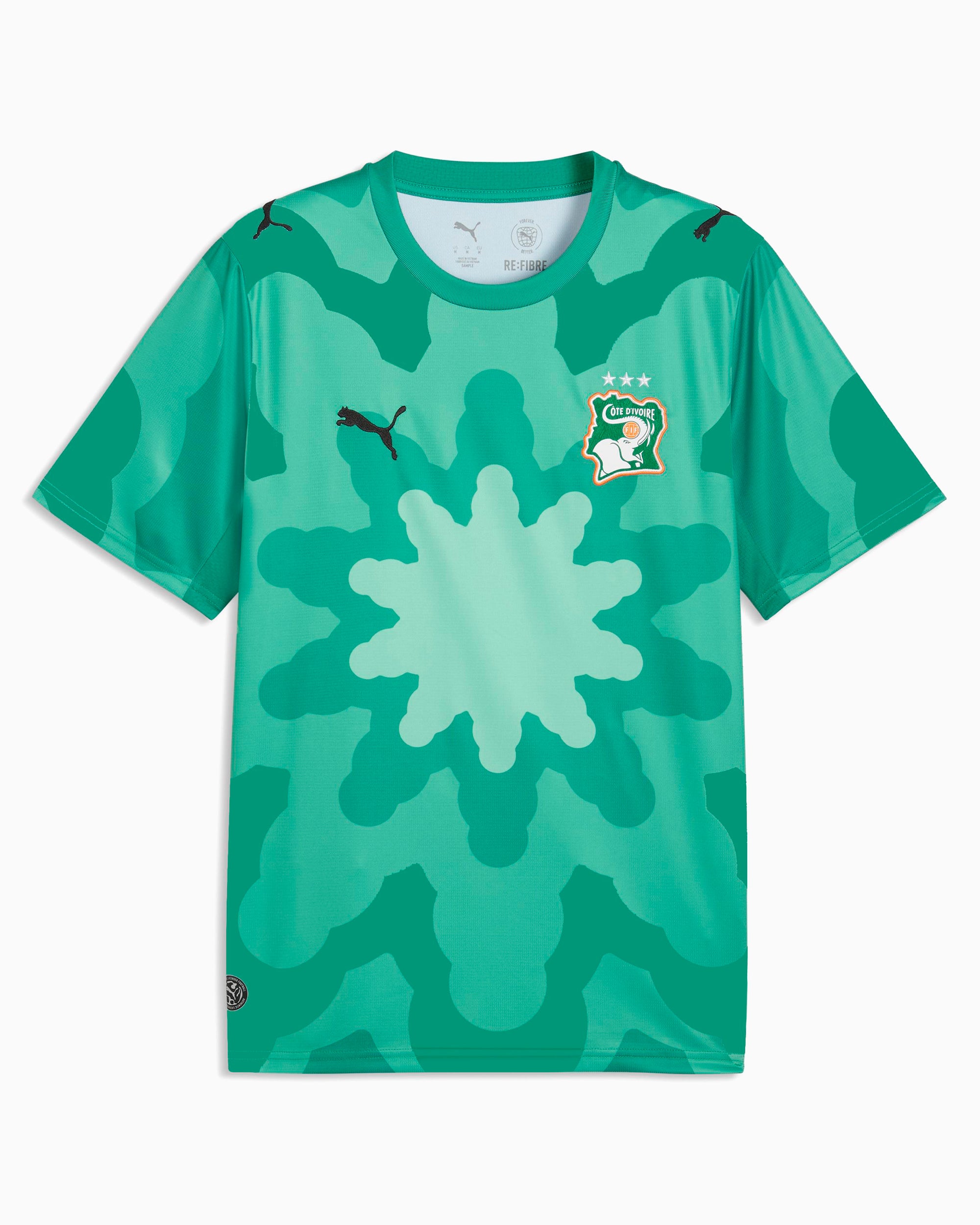 Puma x Salehe Bembury x Ivory Coast Goalkeepers met logo Jersey T-Shir